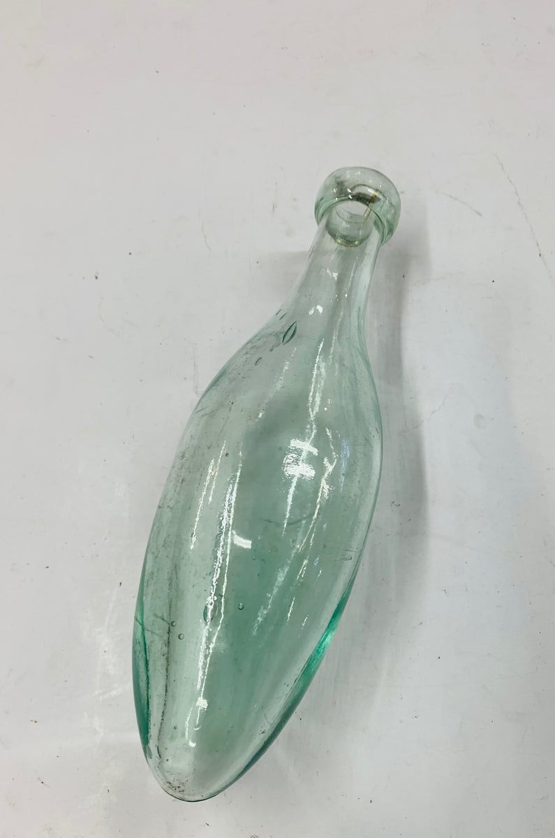 Antique glass torpedo bottle – Antique Alley