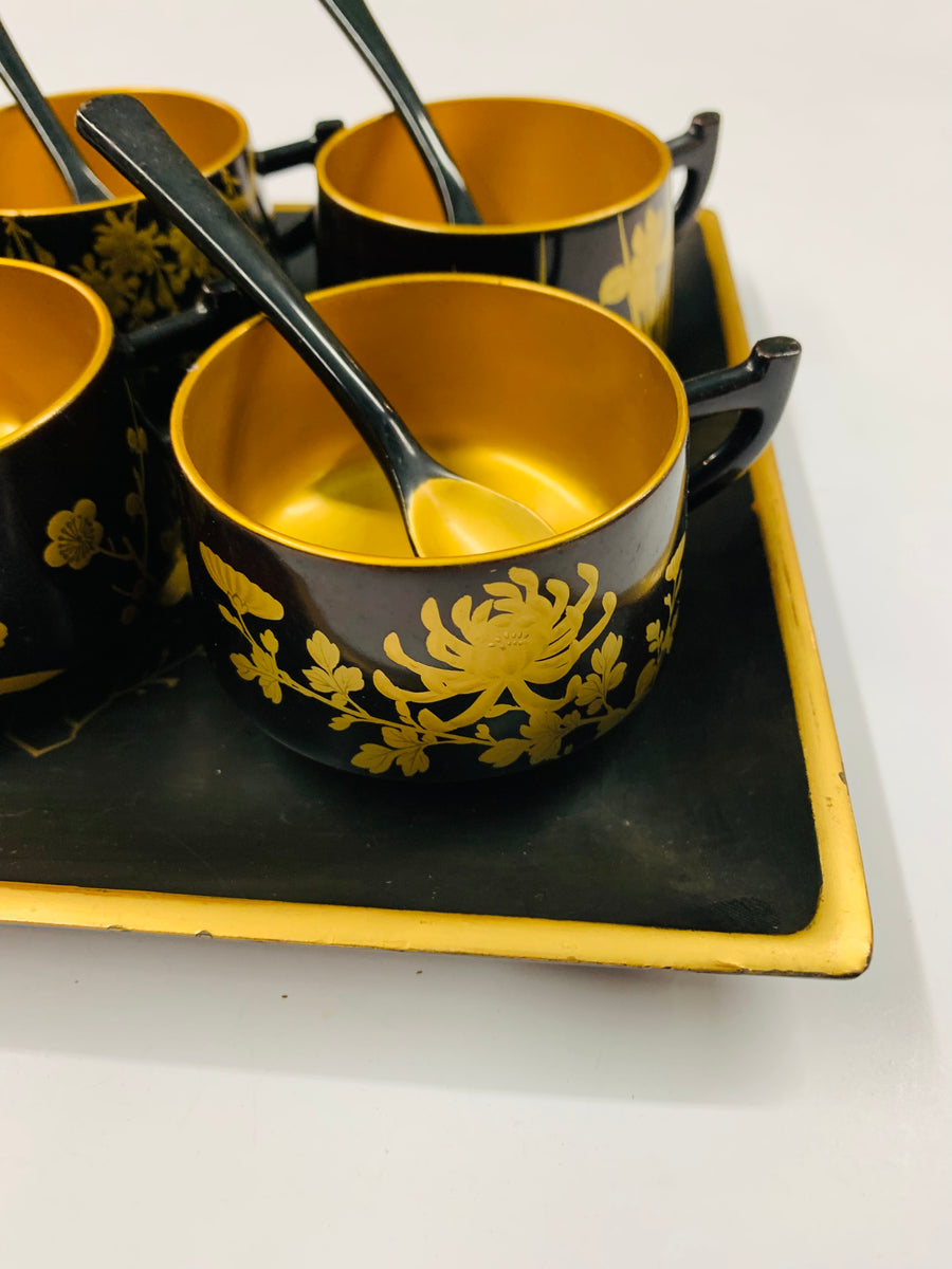 Oriental Lacquer tea set – Antique Alley