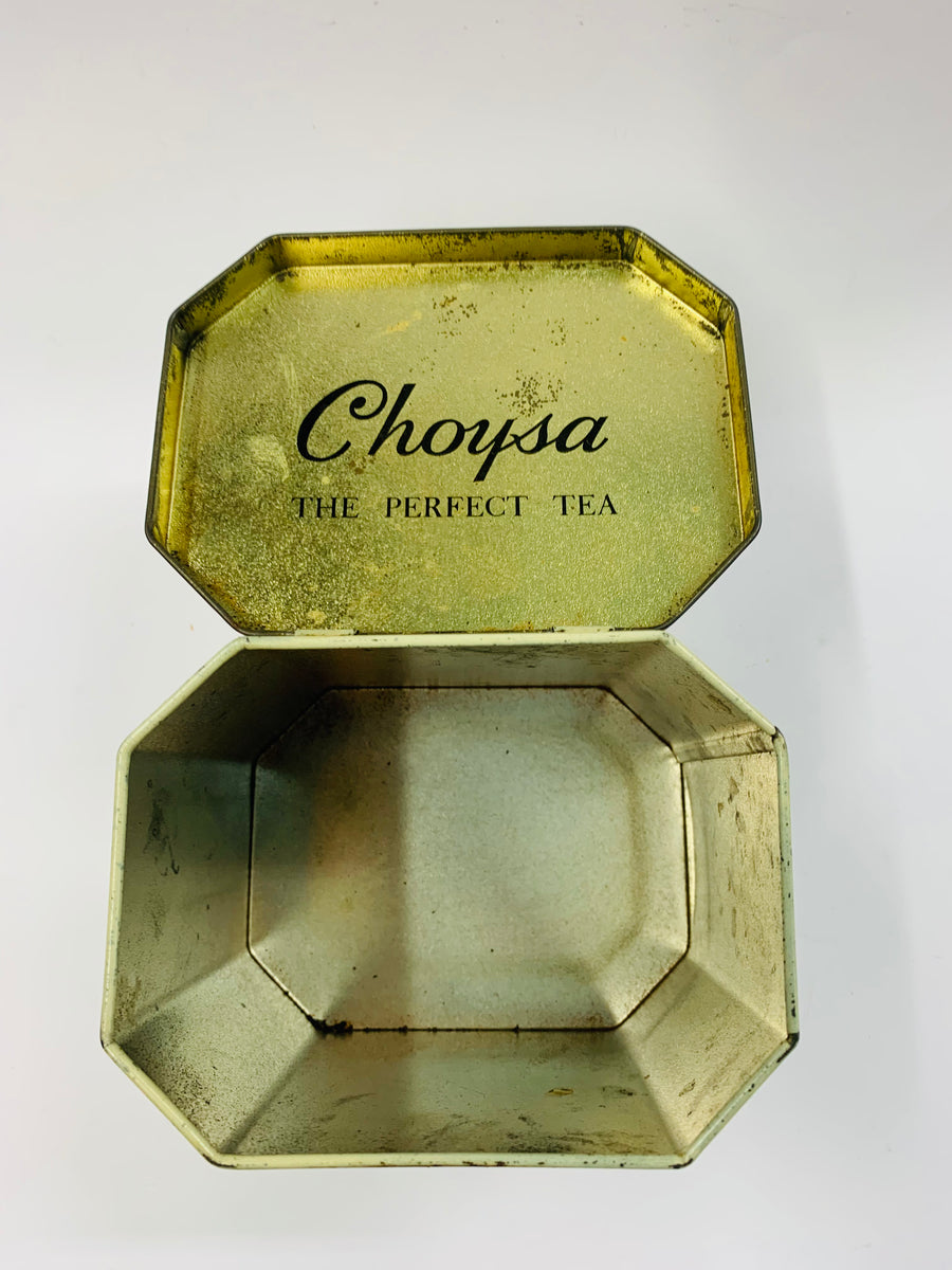 Vintage Choysa tea caddy tin – Antique Alley