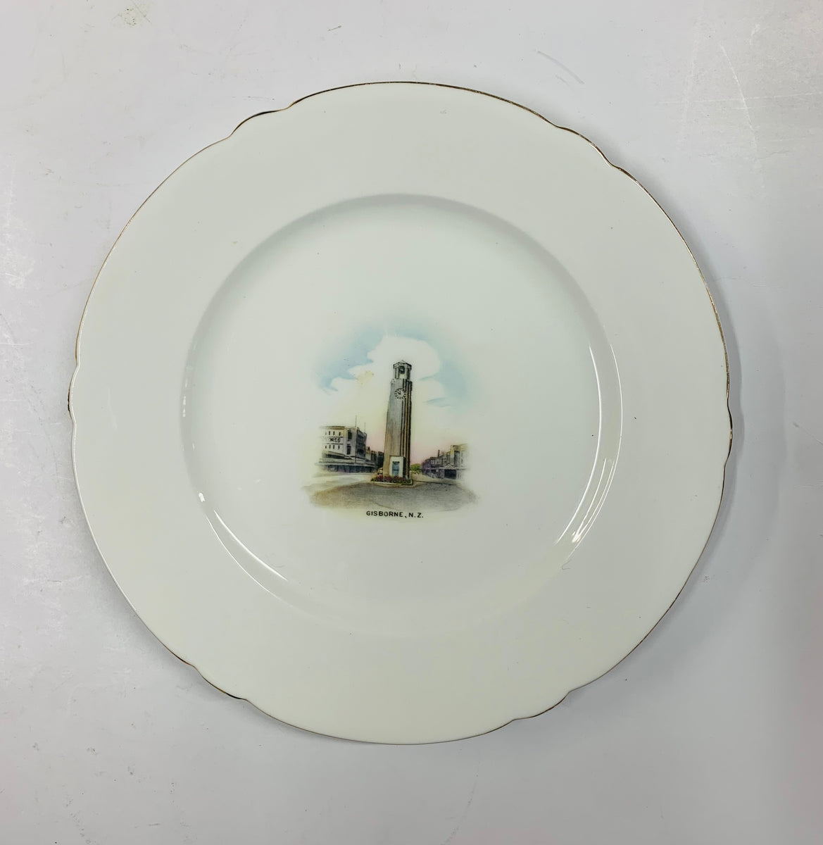 Shelley chinaware plate Gisborne Clock Tower – Antique Alley