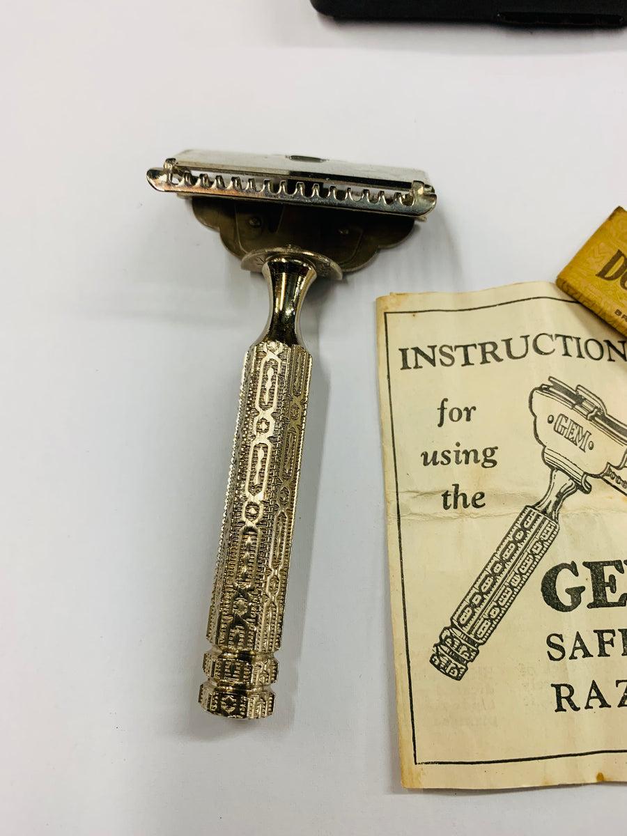 Rare GEM safety razor in original Bakelite case – Antique Alley