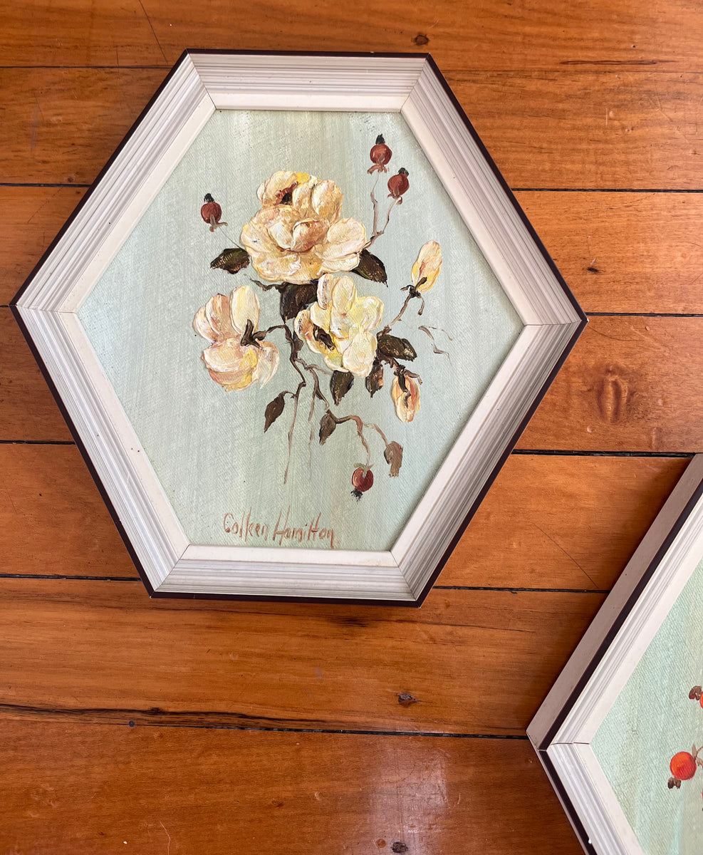 Pair of Hexagonal Colleen Hamilton Originals – Antique Alley